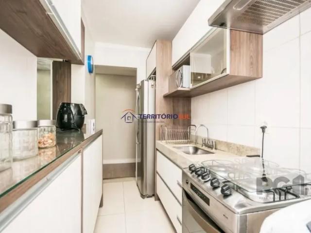 Apartamento com 2 quartos, sala, cozinha, sacada com churrasqueira e 1 vaga