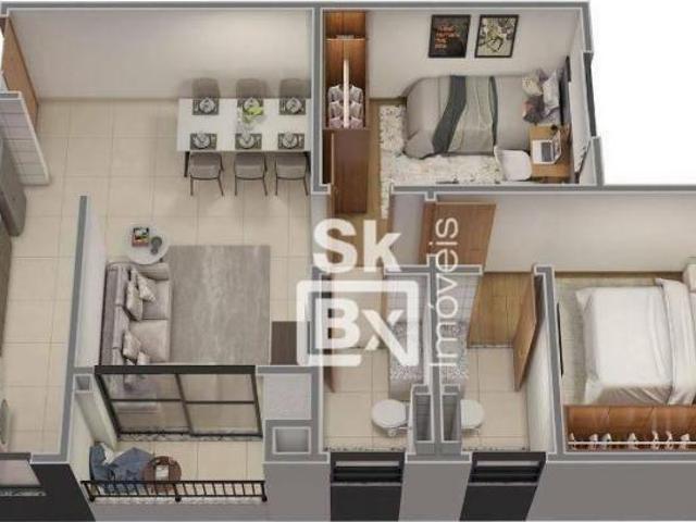 Apartamento com 2 quartos sendo 1 suíte à venda, 52 m² Granja Marileusa Uberlândia/MG