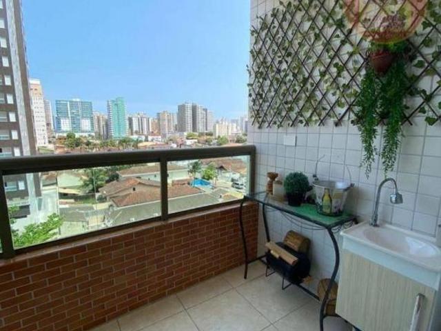 Apartamento com 2 quartos sendo 1 suíte à venda, 60 m² por R$ 500.000 Vilamar Praia Grande/SP