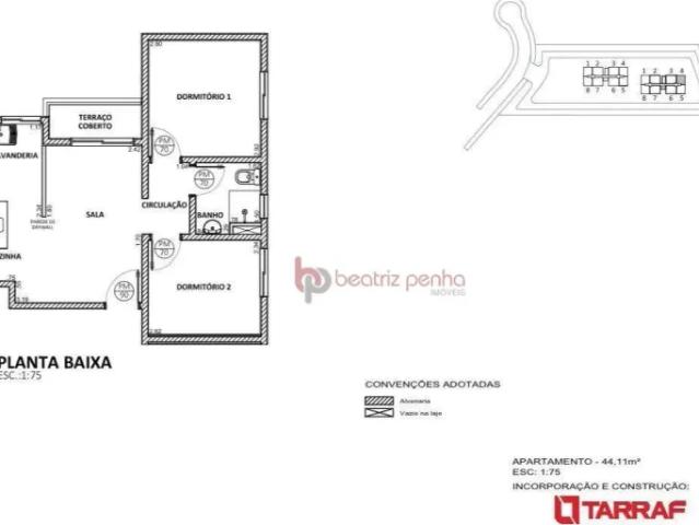 Apartamento com 2 Quartos à venda, 44 m² por R$ 280.000 Jardim Alice São José do Rio Preto/SP