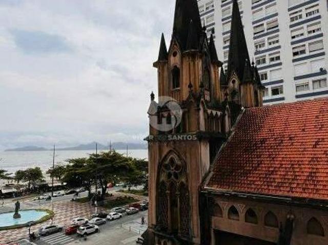 Apartamento com 2 quartos vista mar no Embaré em Santos