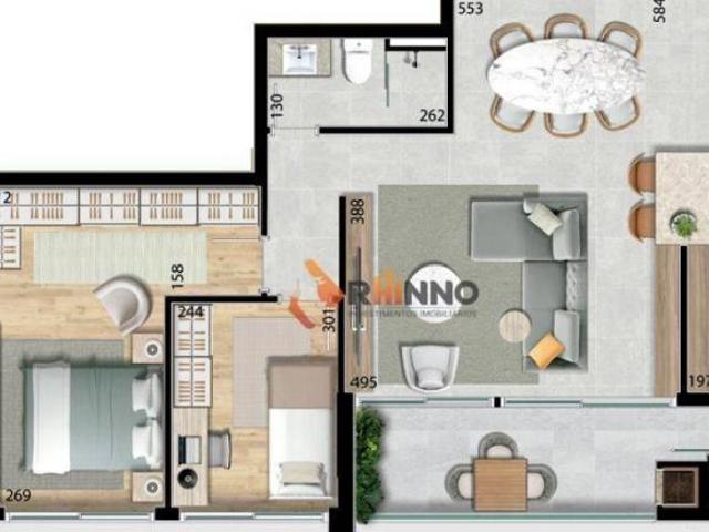 Apartamento com 2 quartos, 1 suíte, 94 m² no bairro Bacacheri