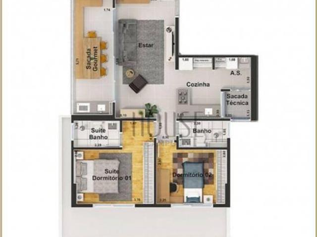Apartamento com 2 quartos, 78 m² venda ou aluguel Condomínio Edifício Alameda JK Votorantim/S