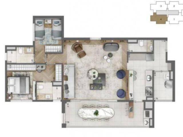 Apartamento com 2 suítes à venda, 113 m² Santo Amaro