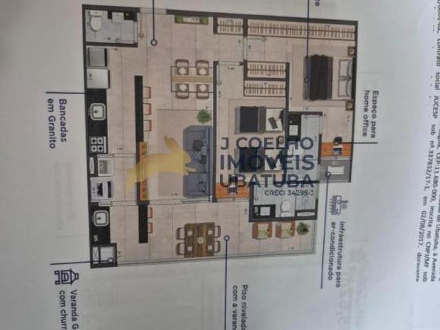 Apartamento com 2 suites mais lavabo no itagua Ubatuba SP