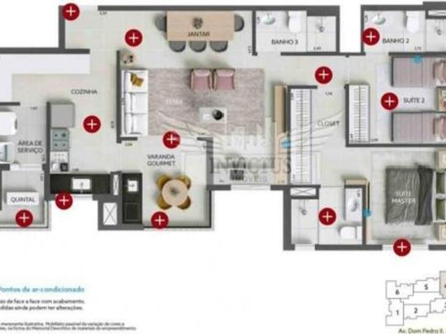 Apartamento com 2 Suítes no Edifício Mirai Campestre, 93m² Campestre, Santo André/SP