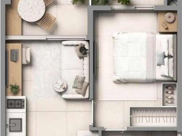 Apartamento com 30 m² e 1 quarto à venda em Sumarezinho