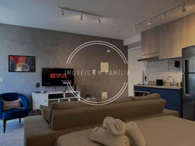 Apartamento com 32 m², 1 quarto mobiliado com vaga