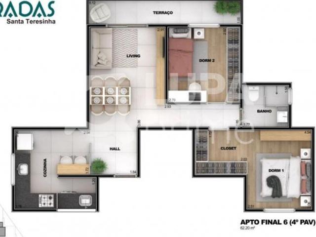Apartamento com 43 metros á venda no Jardim Colégio