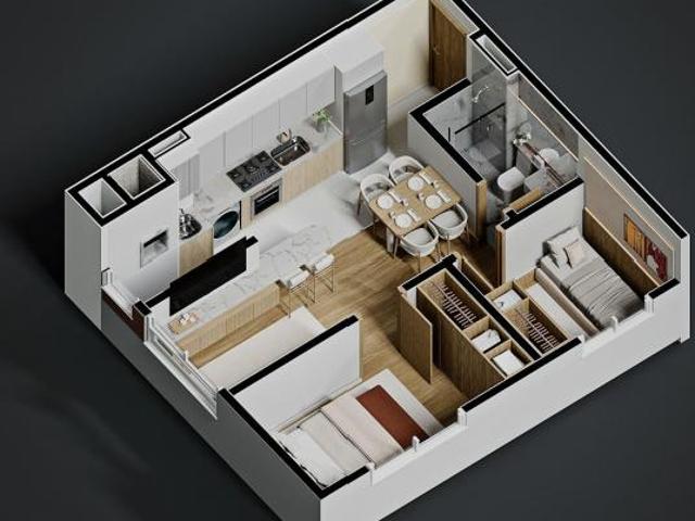Apartamento com 46m² no bairro Cristal em Porto Alegre – 2 dormitórios