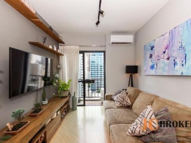 Apartamento com 46m² de área útil, 1 dormitórios sem suíte e 1 vaga