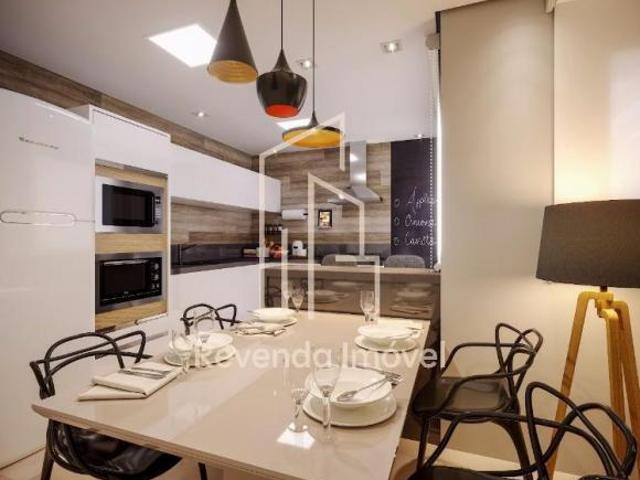 Apartamento com 46m², 2 dormitórios, banheiro, sala, cozinha, área de serviço, 2 vagas, Santo André