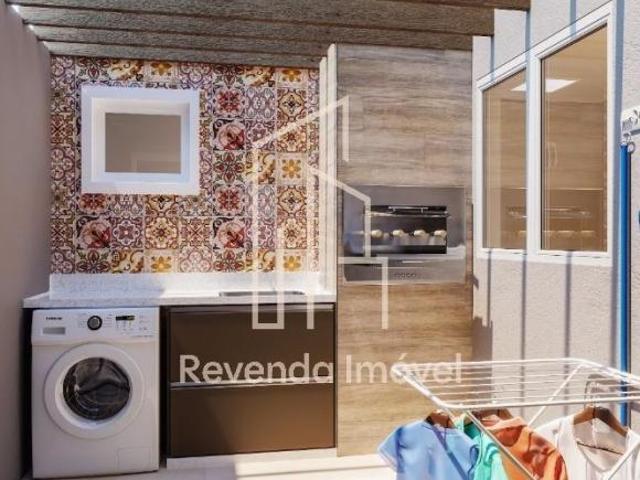 Apartamento com 49m², 2 dormitórios, banheiro, sala, cozinha, área de serviço, 2 vagas, Santo André