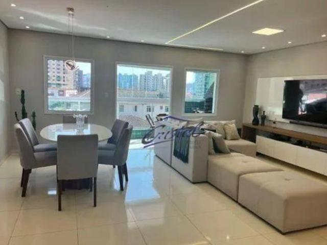 Apartamento com 4 dormitórios à venda, 156 m² por R$ 1.200.000 Canto do Forte Praia Grande/SP