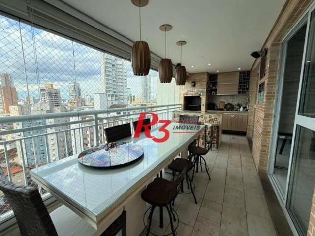 Apartamento com 4 dormitórios à venda, 159 m² por R$ 2.150.000,00 Gonzaga Santos/SP