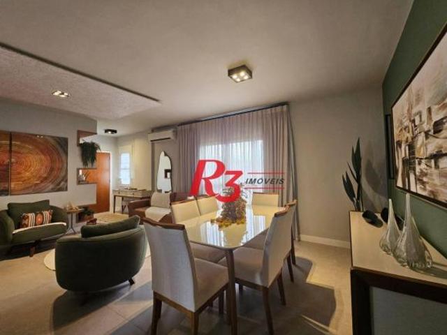Apartamento com 4 dormitórios à venda, 165 m² por R$ 1.600.000,00 Pompéia Santos/SP