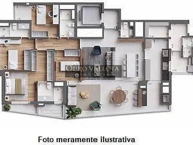 Apartamento com 4 dormitórios à venda, 168 m² por R$ 2.711.000 Brooklin São Paulo/SP