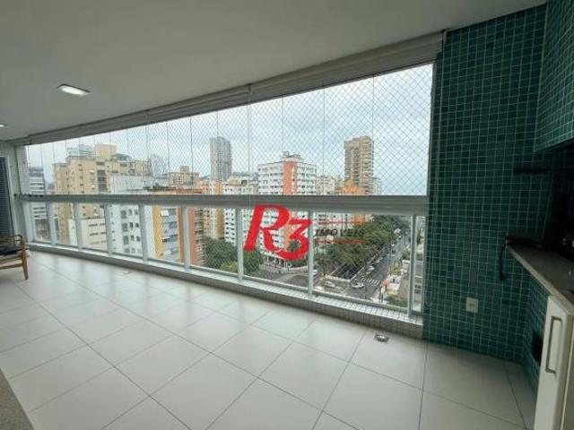 Apartamento com 4 dormitórios à venda, 182 m² por R$ 2.650.000,00 Aparecida Santos/SP