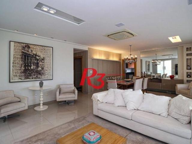 Apartamento com 4 dormitórios à venda, 277 m² por R$ 3.800.000,00 Embaré Santos/SP