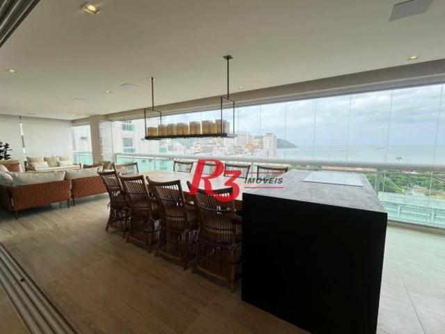 Apartamento com 4 dormitórios à venda, 343 m² por R$ 8.000.000,00 Aparecida Santos/SP