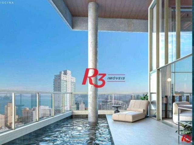 Apartamento com 4 dormitórios à venda, 319 m² por R$ 8.500.000,00 Ponta da Praia Santos/SP