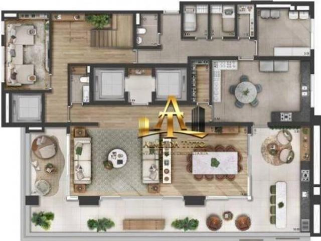 Apartamento com 4 dormitórios à venda, 565 m² por R$ 13.104.373,77 Florà Barueri/SP