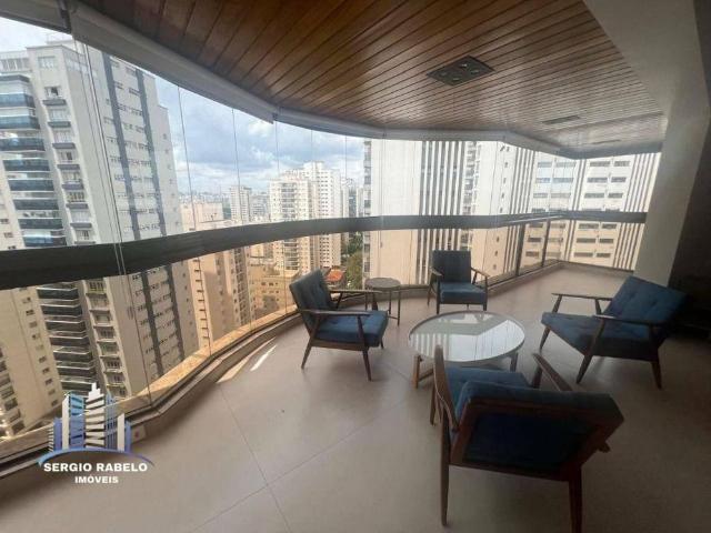 Apartamento Com 4 Dormitórios Para Alugar, 250 m² por R$26.740,00/mês Moema São Paulo/sp