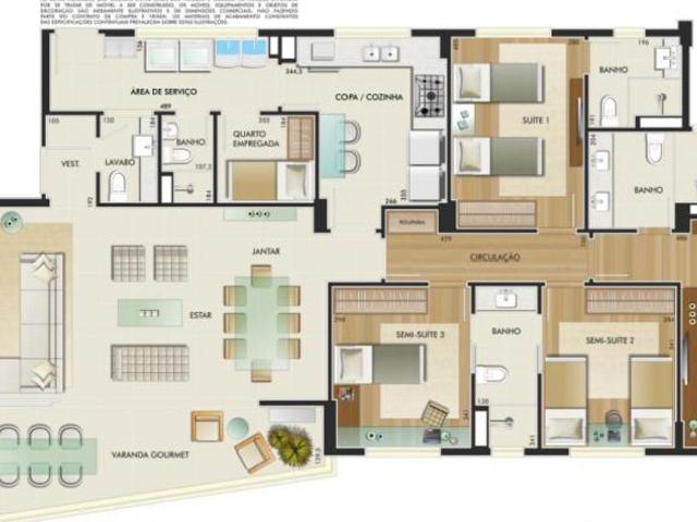 Apartamento com 4 quartos à venda em Belo Horizonte, no bairro Anchieta