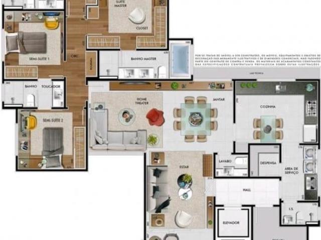 Apartamento com 4 quartos à venda em Belo Horizonte, no bairro Castelo