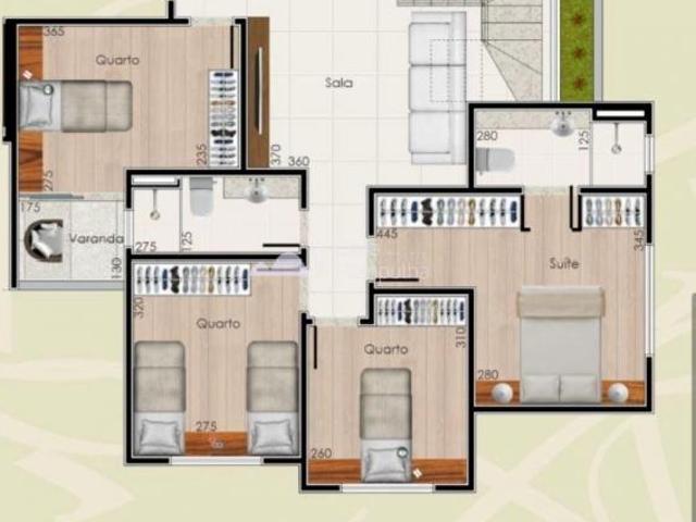 Apartamento com 4 quartos à venda em Belo Horizonte, no bairro Dona Clara