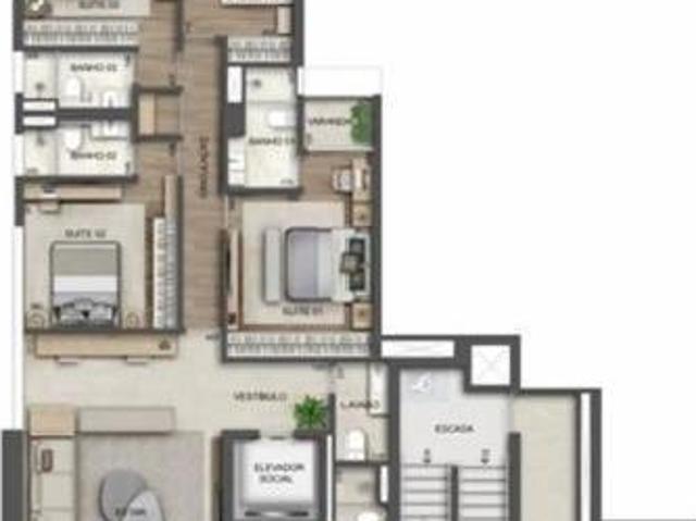 Apartamento com 4 quartos à venda em Belo Horizonte, no bairro Lourdes