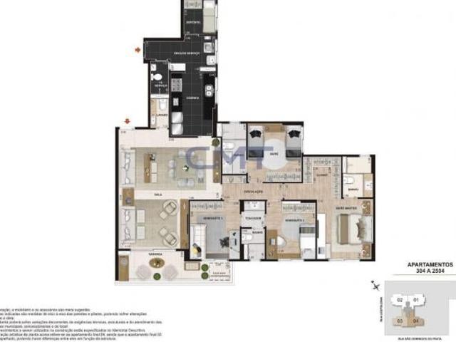 Apartamento com 4 quartos à venda em Belo Horizonte, no bairro Santo Antônio