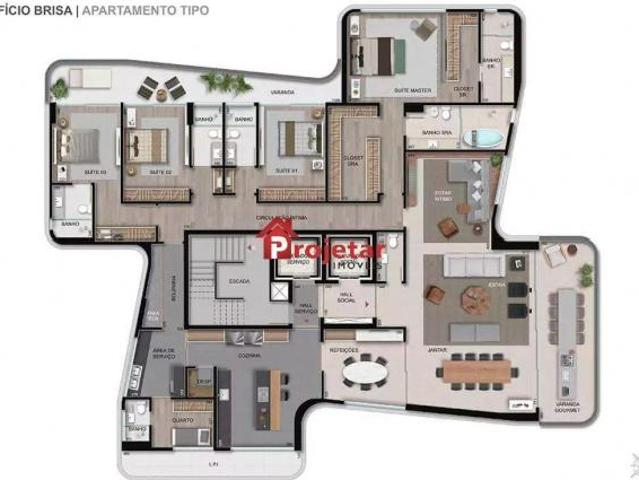 Apartamento com 4 quartos à venda em Nova Lima, no bairro Vale Do Sereno