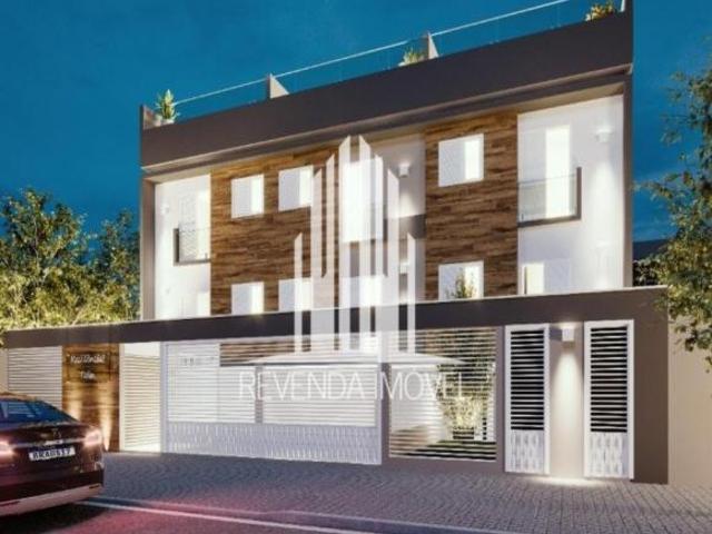 Apartamento com 50m², 2 dormitórios, banheiro, sala, cozinha, área de serviço, 2 vagas, Santo André