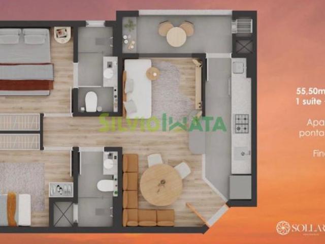 Apartamento com 55 m² à venda por R$ 460.000,00 na Zona 07, Maringã PR
