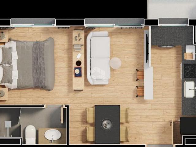 Apartamento com 62,37 m², 2 dormitórios, 1 vaga, São João