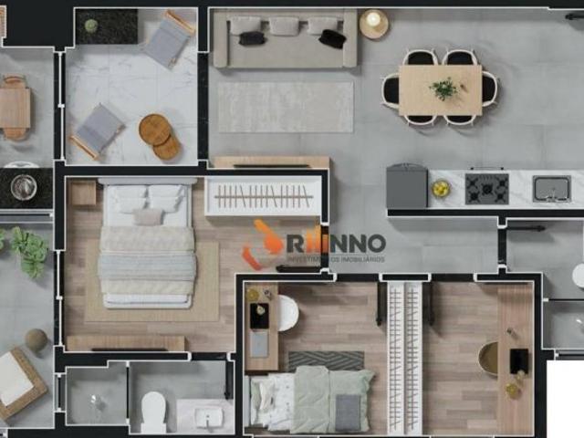 Apartamento com 67 m² à venda no Alto da Glória Curitiba/PR