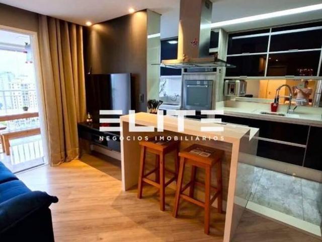 Apartamento com 72 m² com 02 dormitórios sendo 01 com clouset, sacada gourmet andar alto com vista l