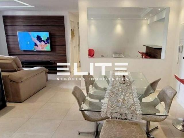 Apartamento com 73 m² de área privativa totalmente mobiliado, 02 dormitórios sendo uma suíte, andar