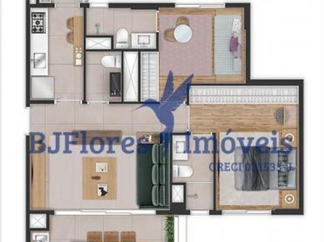 Apartamento com 73m² á venda no bairro Brooklin em São Paulo