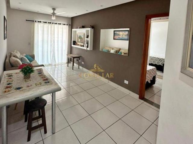 Apartamento com 73m², 1 quarto, 1 vaga e mobiliado Tupi, Praia Grande!