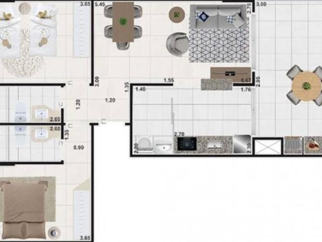 APARTAMENTO COM 79,50 m² ENSEADA GUARUJA SP