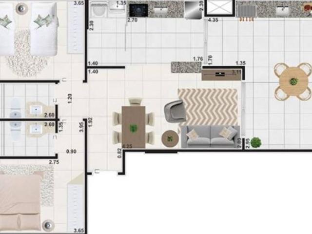 APARTAMENTO COM 79,61 m² ENSEADA GUARUJA SP