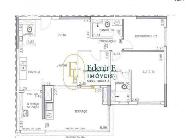 Apartamento Com 96M² 3 Dormitórios Varanda Gourmet! Parque Dialogo!