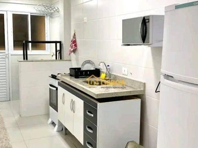 Apartamento com área de lazer, 78 m² por R$ 583.000 Vila Guilhermina Praia Grande/SP