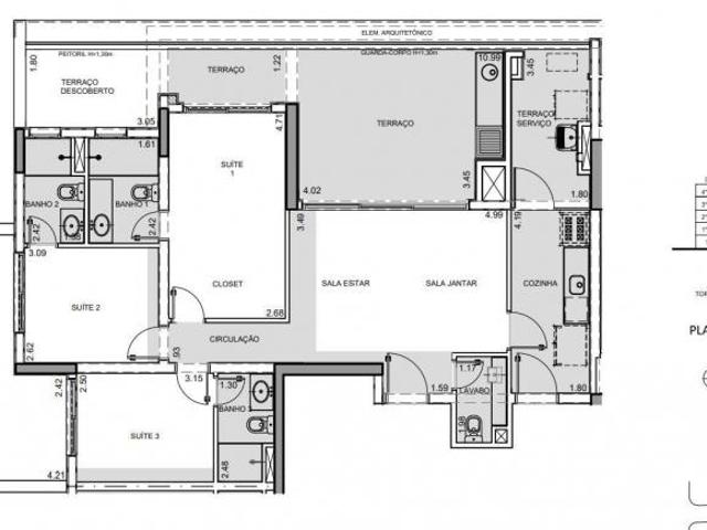 Apartamento com 141 m², com 2 vagas a venda na Vila Clementino