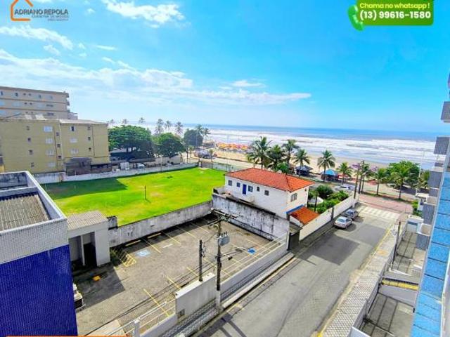 Apartamento com duas sacadas vista mar Prédio com elevador