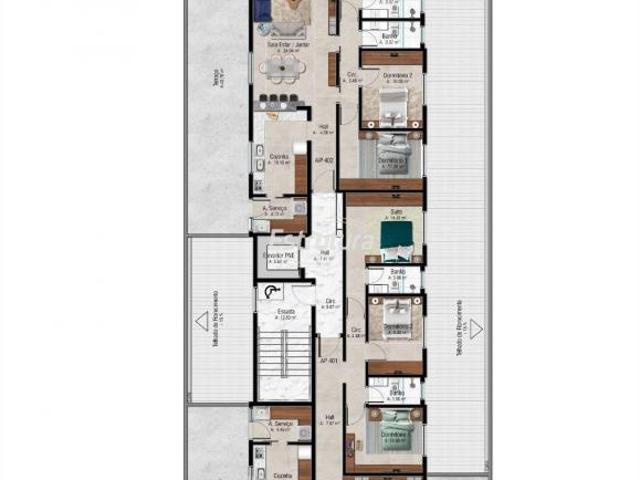 Apartamento com localização privilegiada com 3 dormitórios