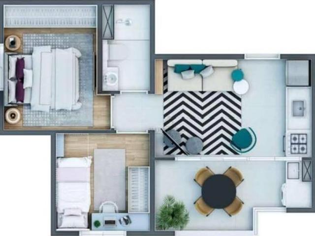 Apartamento com Lazer Completo e Vaga Coberta Fixa em Contrato