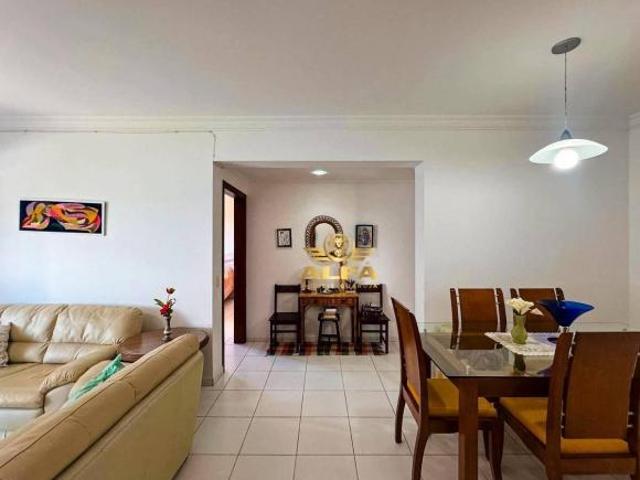 Apartamento com sacada e vista mar com 3 dormitórios na Praia das Pitangueiras – Alfa Imóveis Guaruj